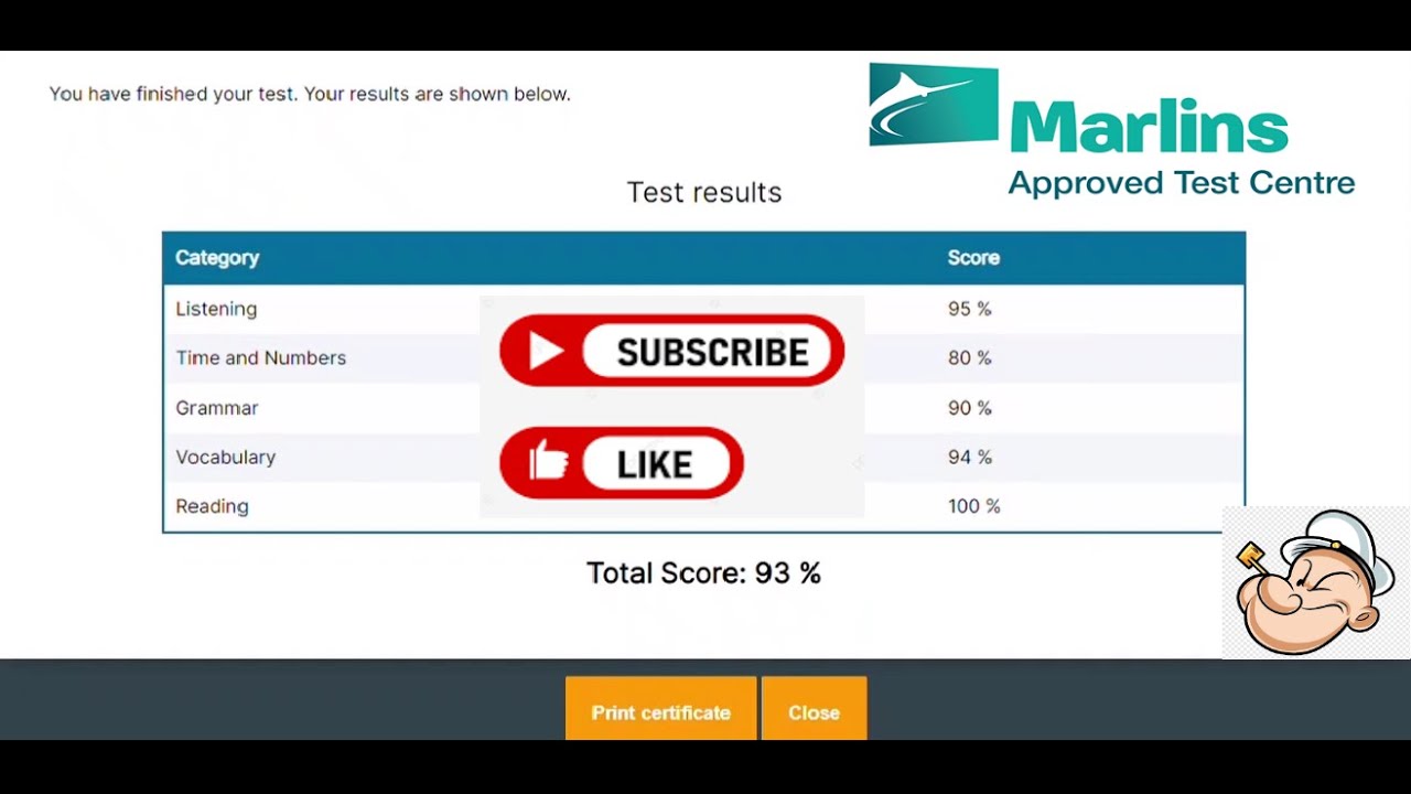 Marlins for seafarer score 93% - YouTube