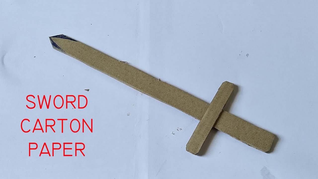 How to Make a Cardboard Sword @AZoddlysatisfyingvideo - YouTube