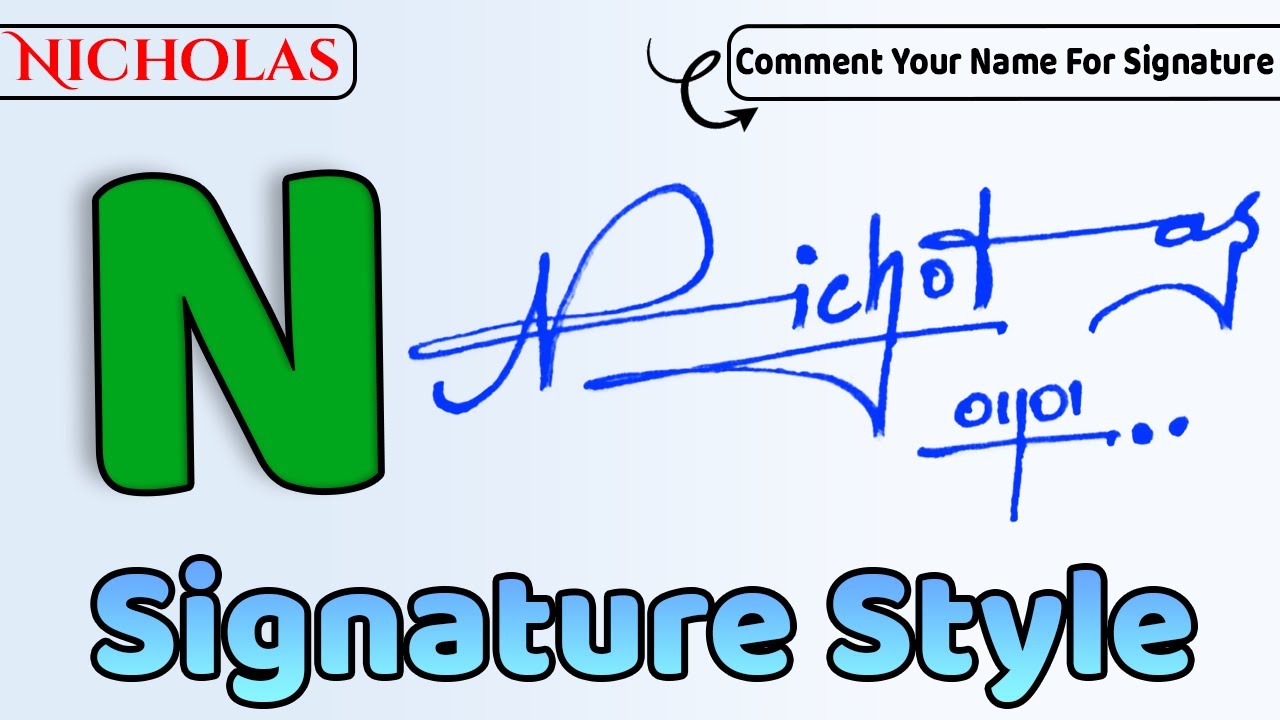Sign your signature / How to sign your signature / Handwriting ...