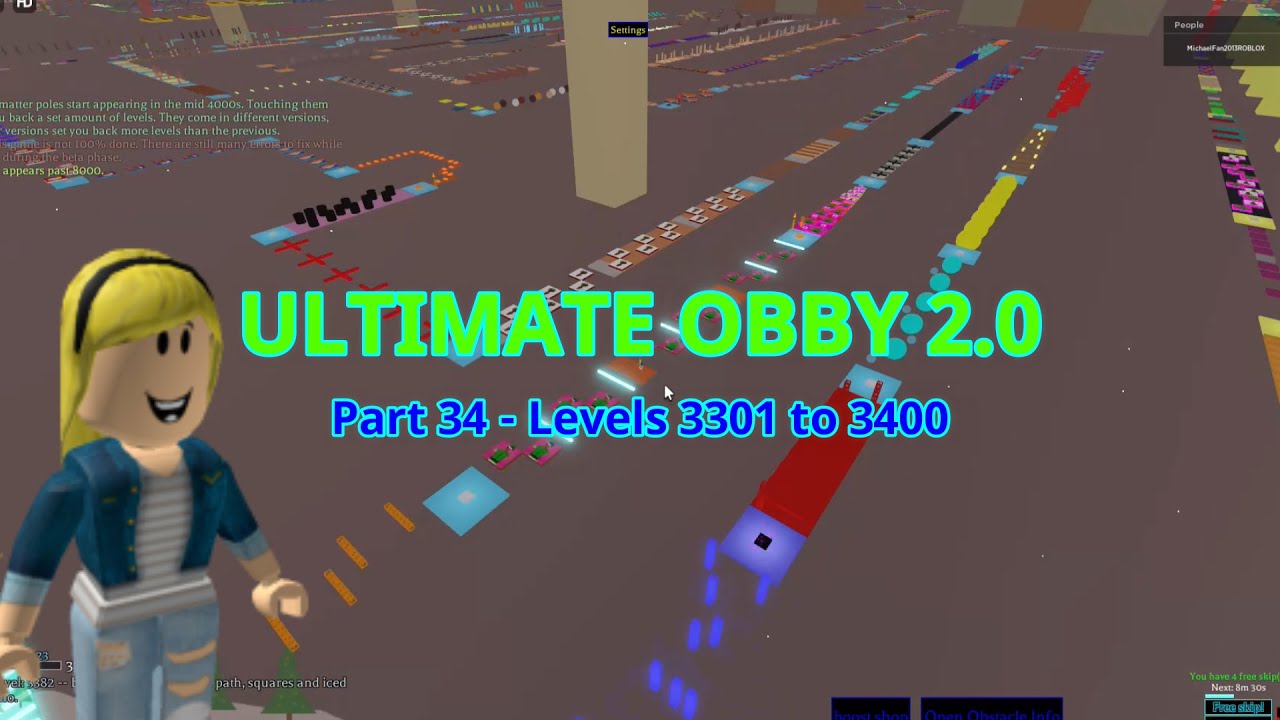 Ultimate Obby 2.0: Part 34/100 - Levels 3301 to 3400 - YouTube