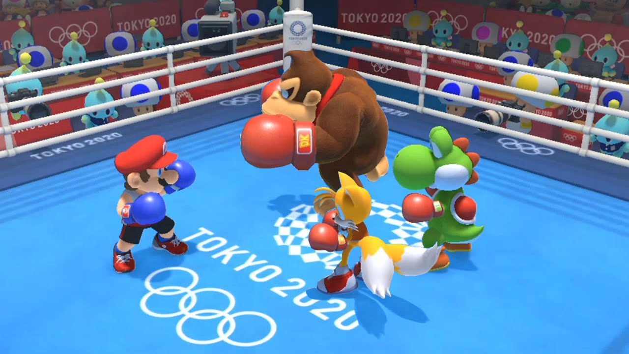 Boxing Mario Challenge Yoshi , Donkey Kong , Tails | Vmgaming - YouTube