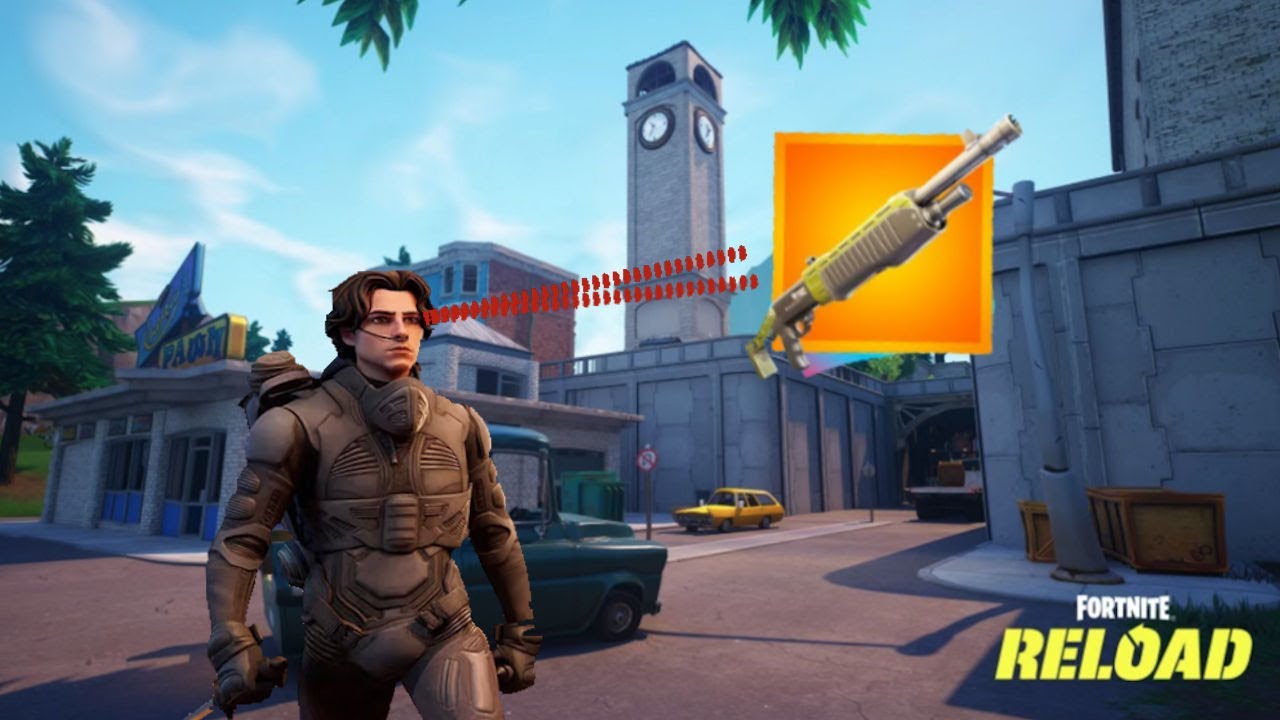 Fortnite Reload GOLD SPAZ gameplay (Streamer LUCK My First Chest) - YouTube