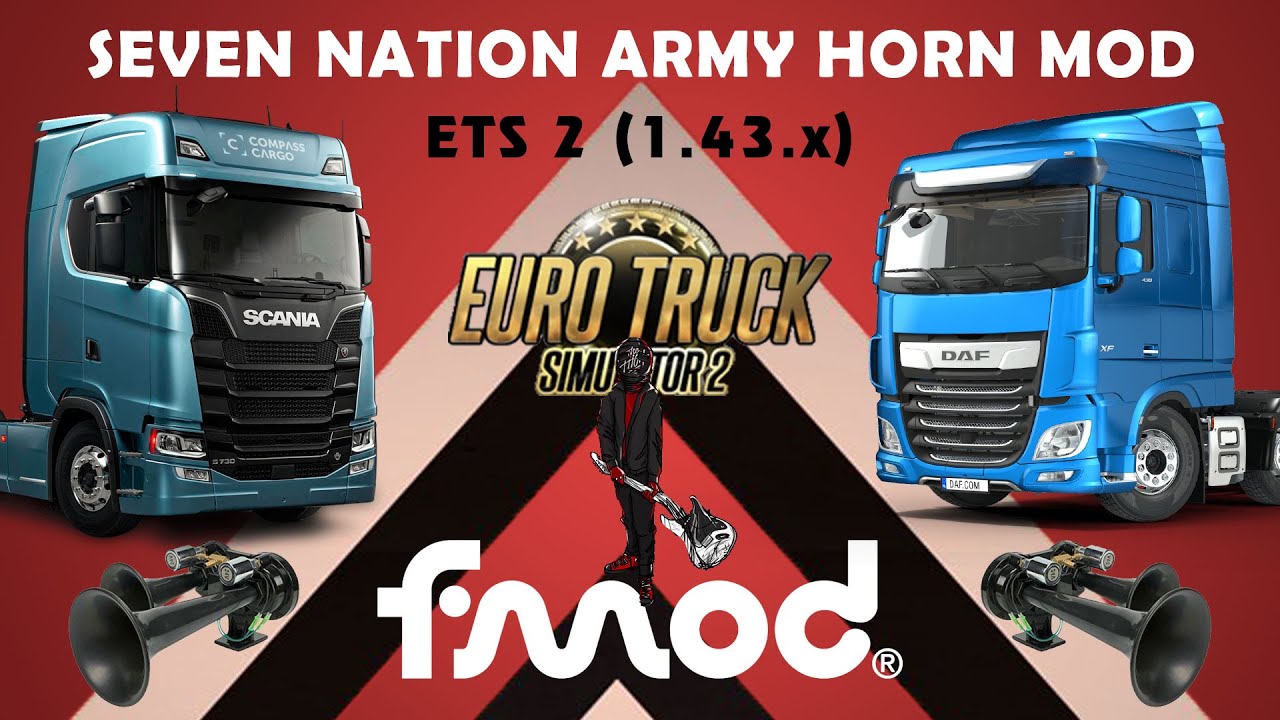 Seven Nation Army Horn MOD for ETS 2 (1.43.x) | Euro Truck Simulator 2 ...