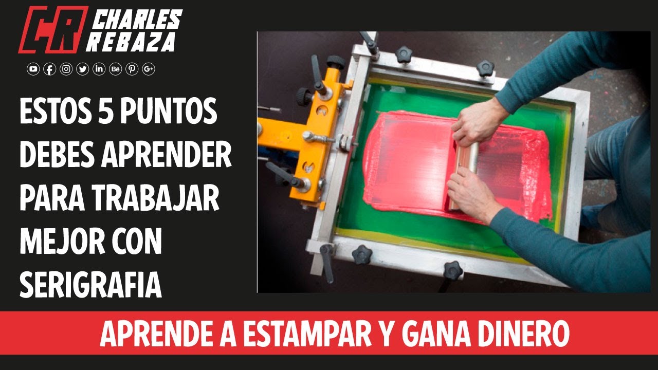 🔴 5 COSAS que DEBES SABER para TRABAJAR en un TALLER de SERIGRAFIA ...