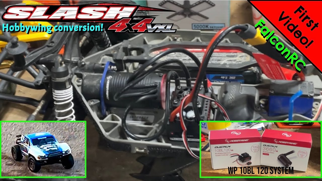 Traxxas Slash 4x4 Hobbywing Conversion (First Video!) - YouTube