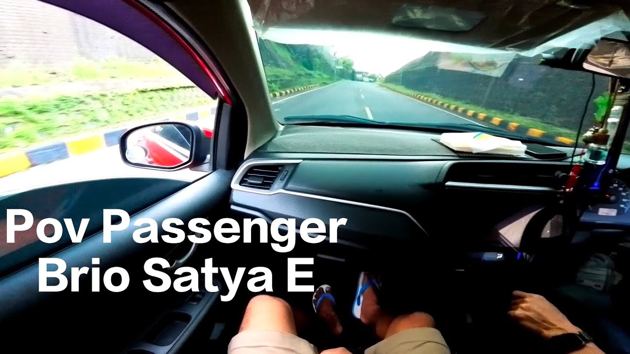 Pov passenger Brio satya M/T type e 2019 - YouTube