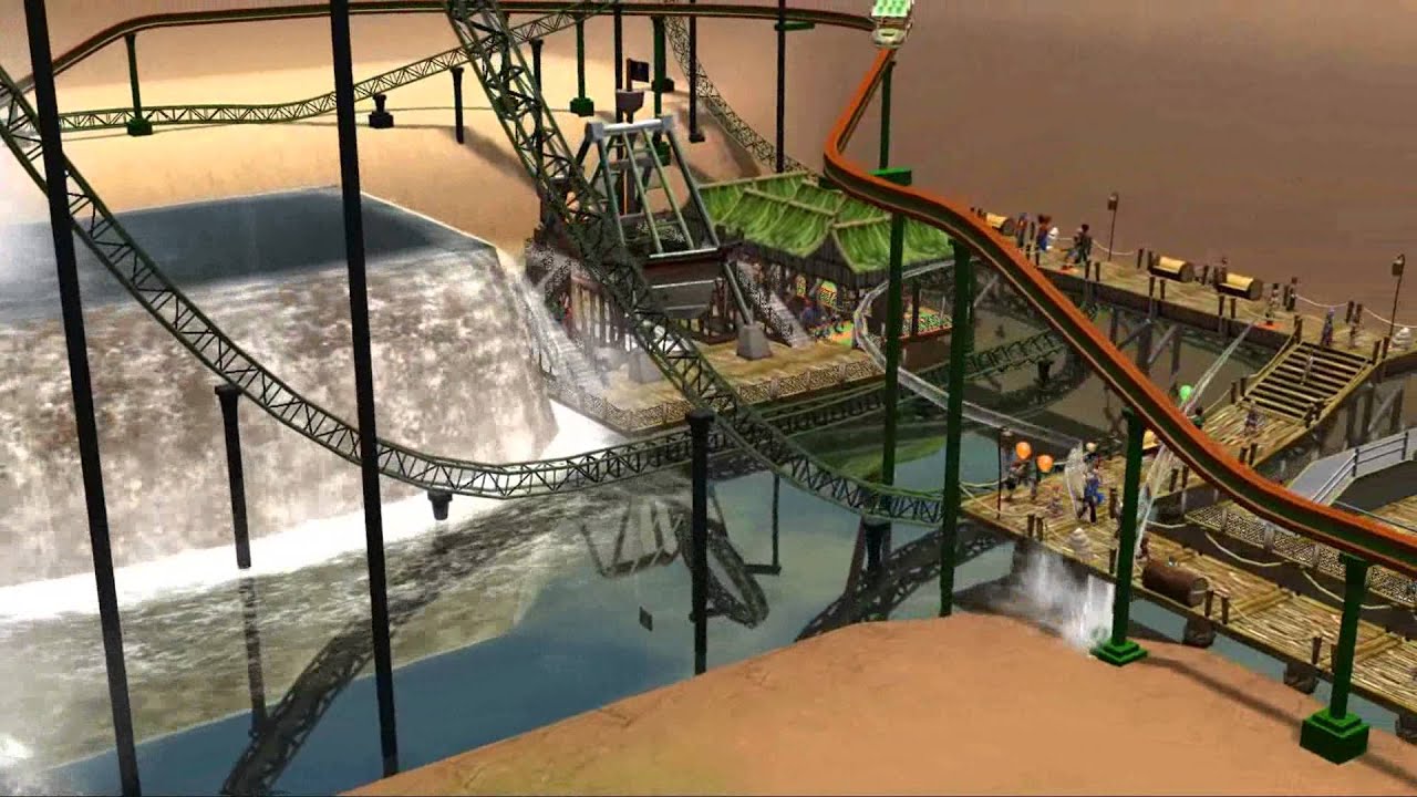 RCT3 Sand Castle Amusement Park - YouTube