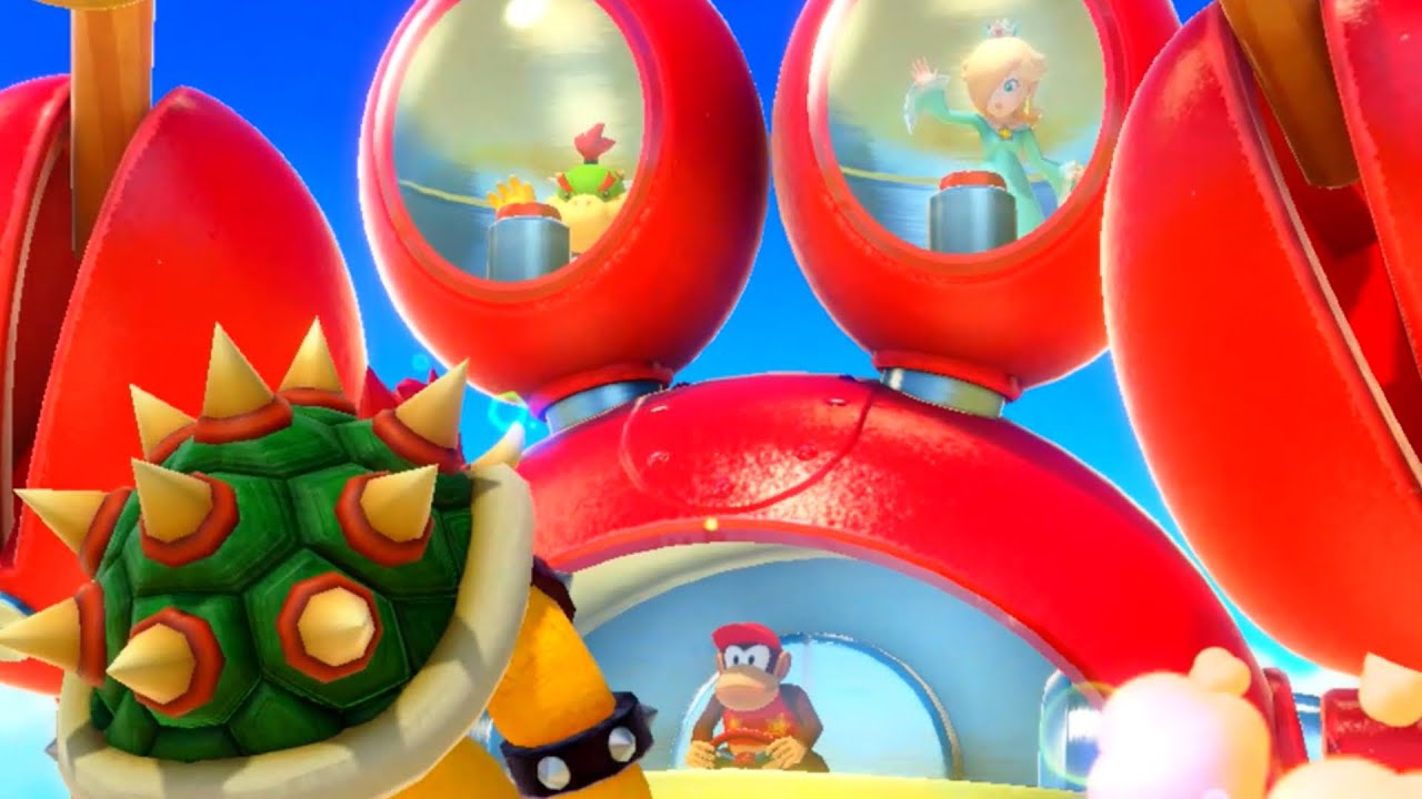 Super Mario Party - Smash and Crab (Hard CPU) Bowser vs Diddy Kong ...