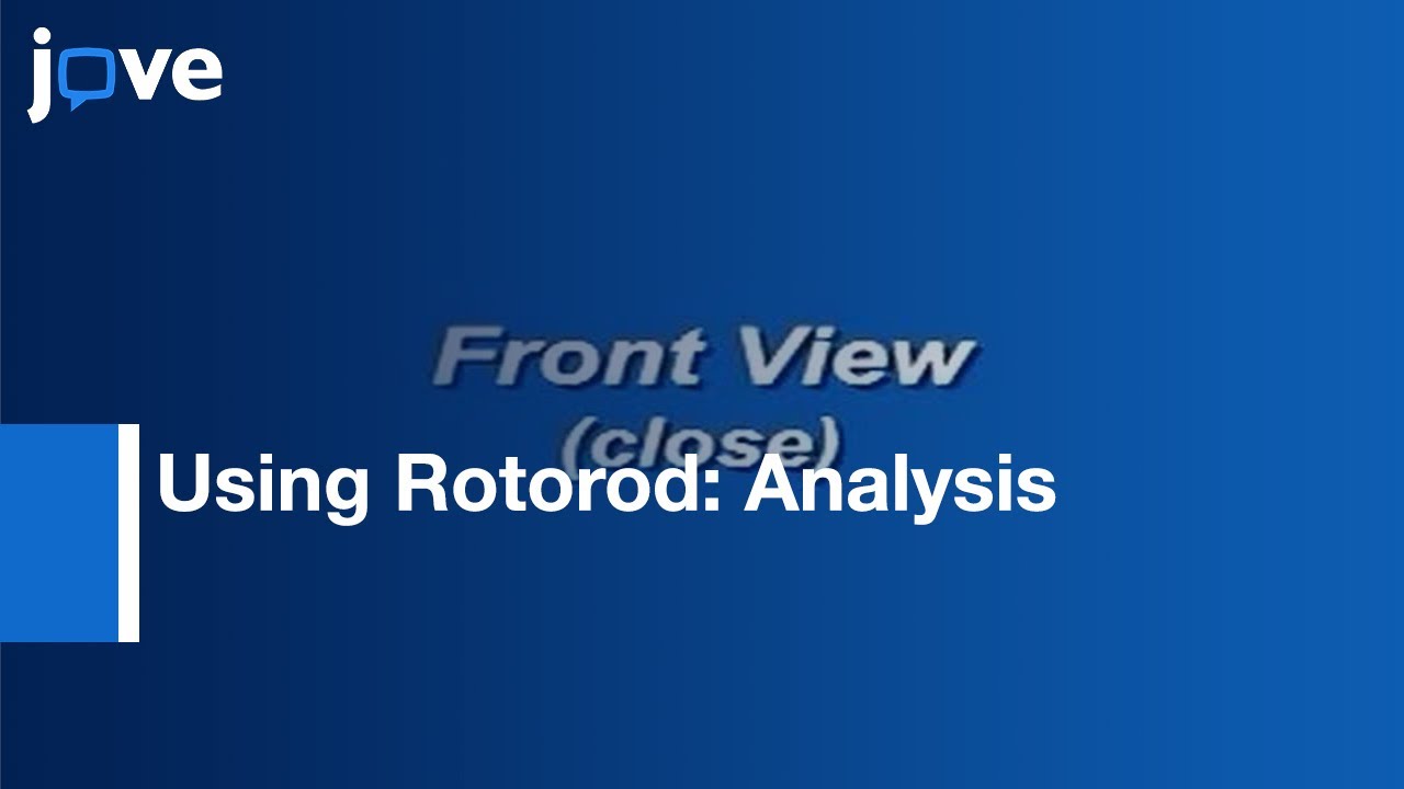 Rotorod:Qualitative Analysis For Walking In Rat (Method) - YouTube