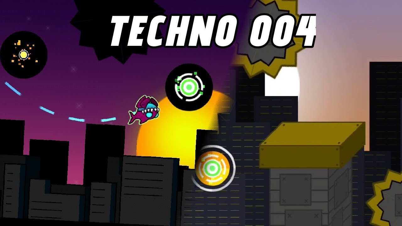 TECHNO 004 | Geometry Dash 2.2 | By AxoloGD | Nivel completo + ID - YouTube