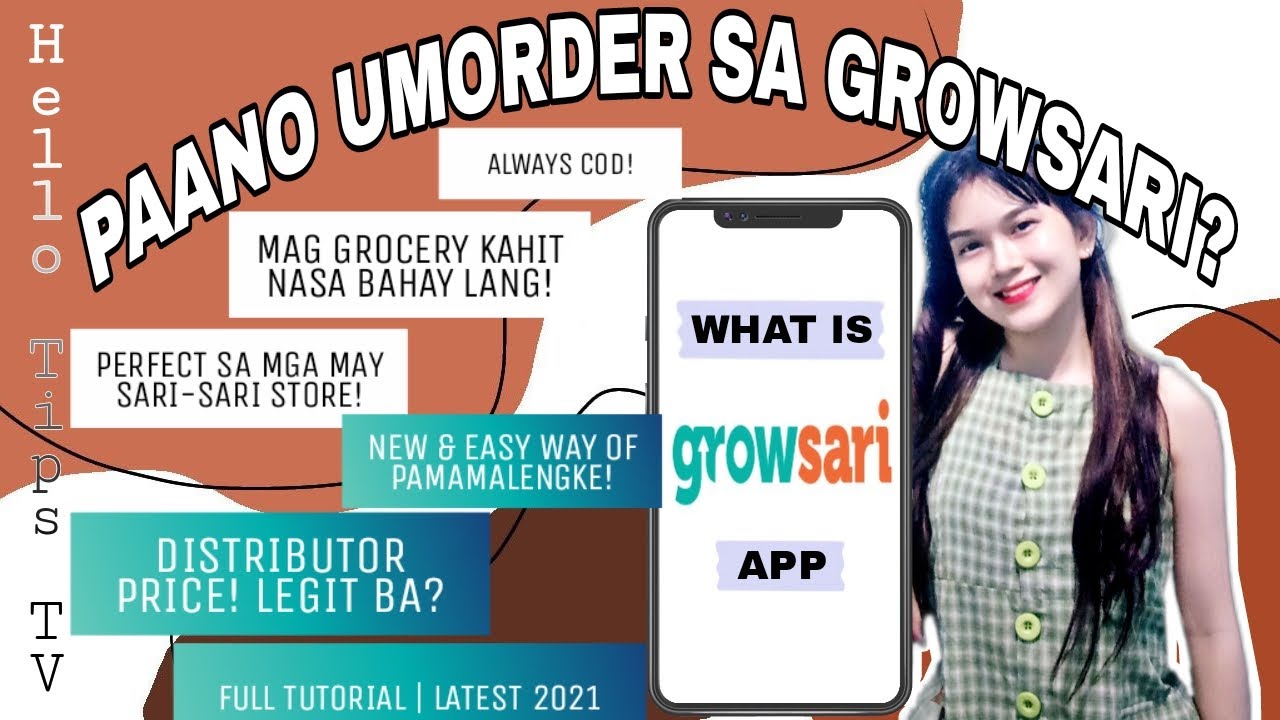 PAANO UMORDER SA GROWSARI APP | Hello Tips TV - YouTube