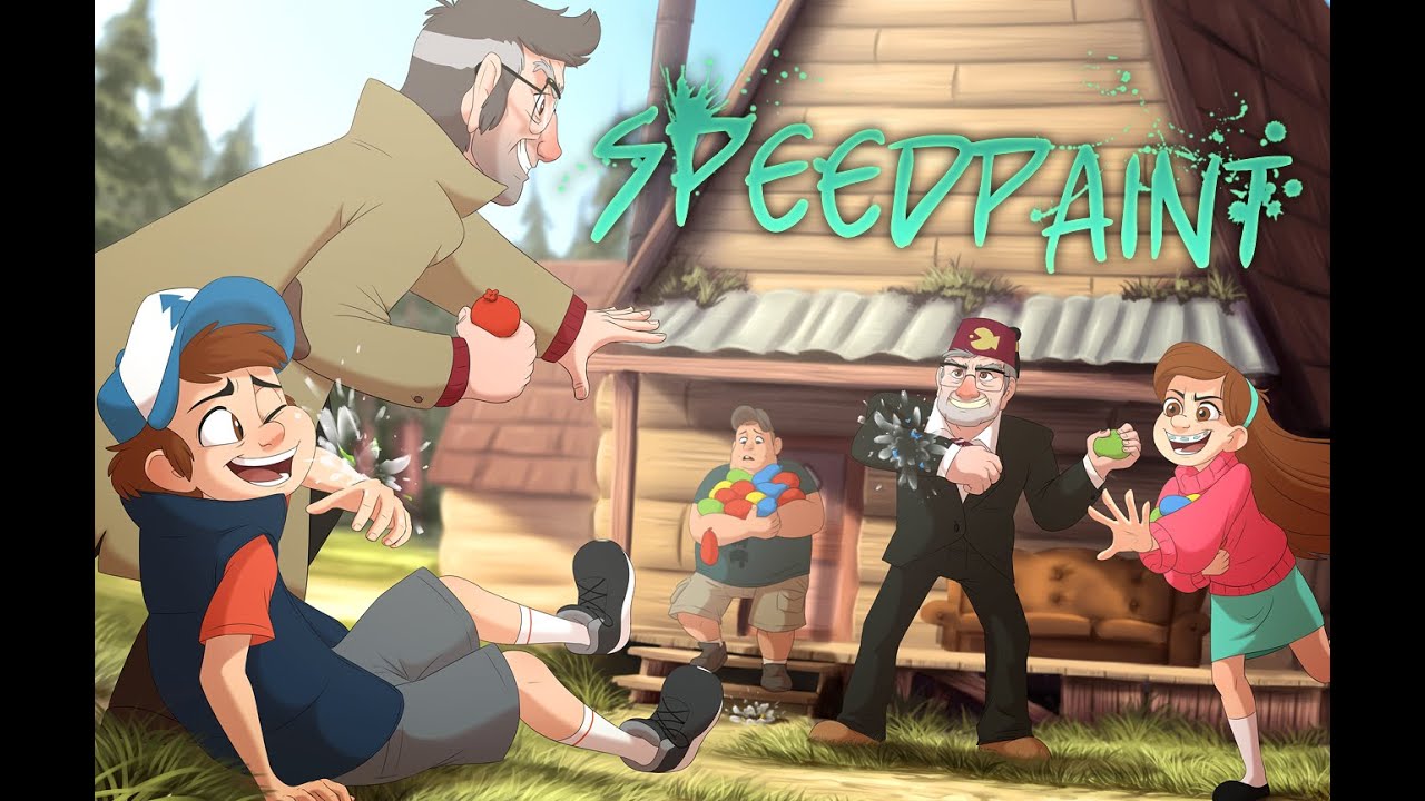 Speedpaint: Pines Family Fun - YouTube