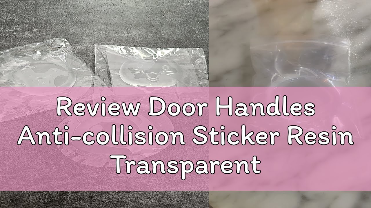 Review Door Handles Anti-collision Sticker Resin Transparent Door ...