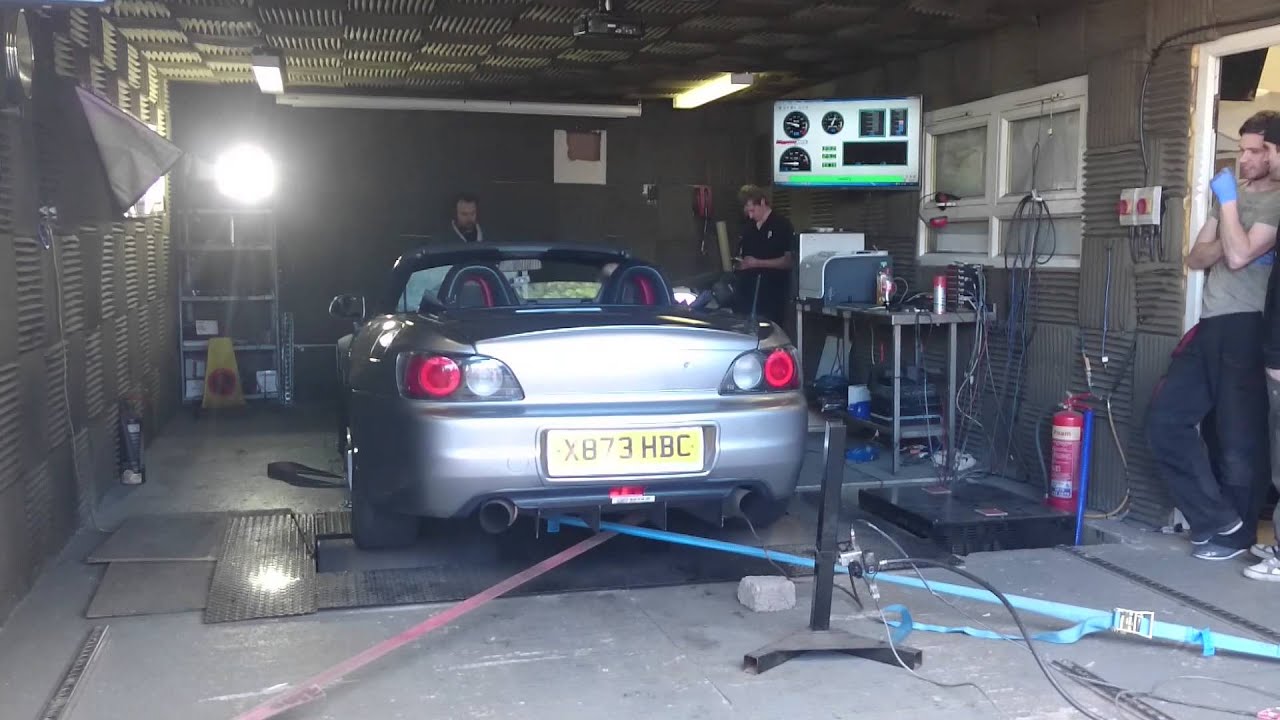 Honda S2000 rolling road @ Sitech Racing - YouTube