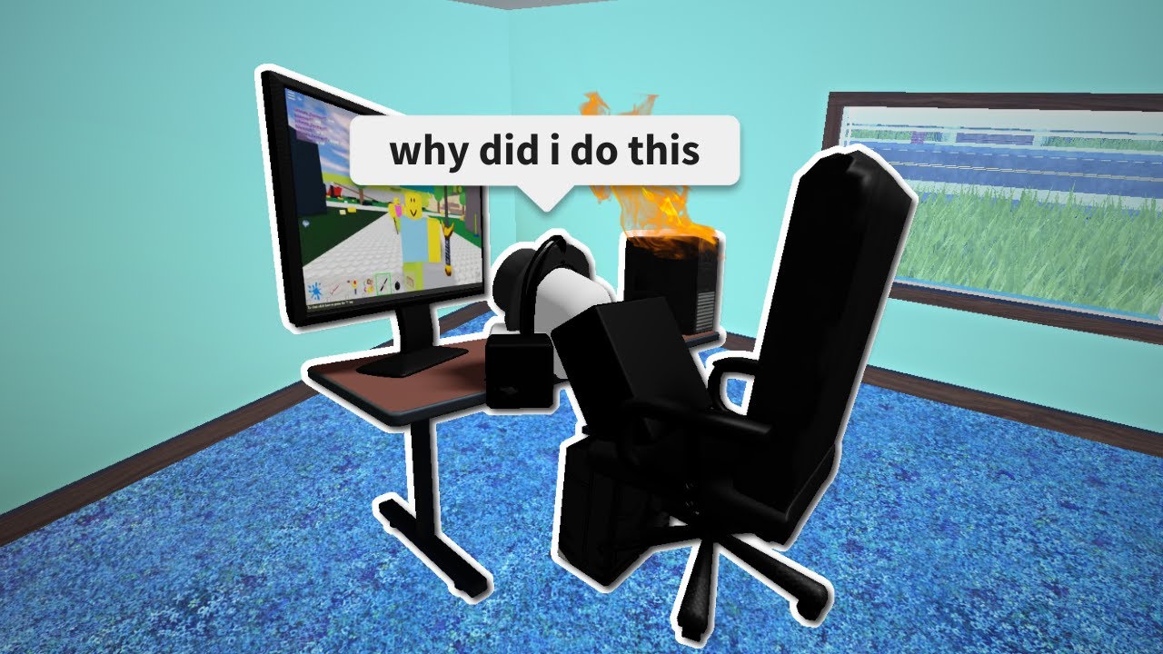 Destroying My Pc - ROBLOX - YouTube