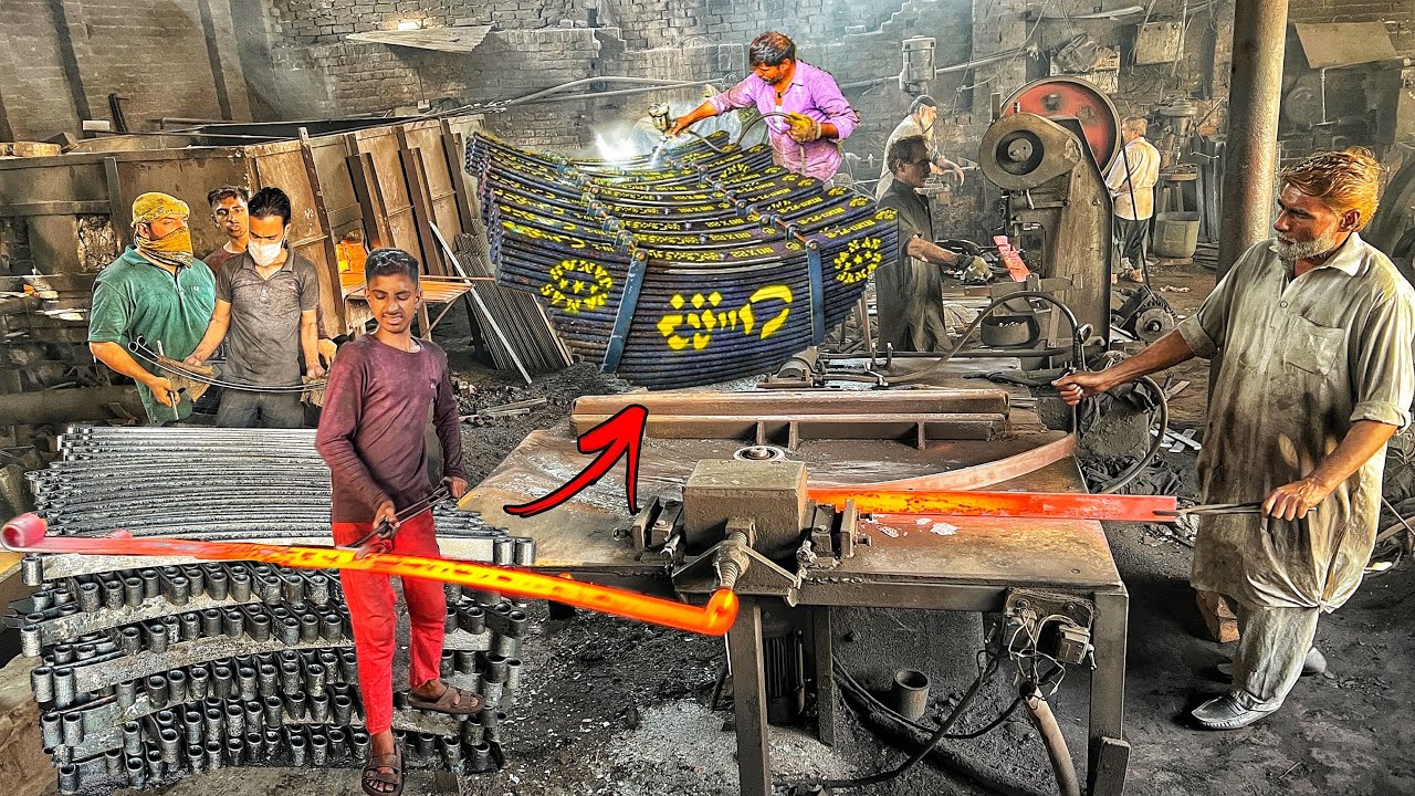 Manufacturing process of Truck Leaf Spring Under Of 30 Skilled Workers ...