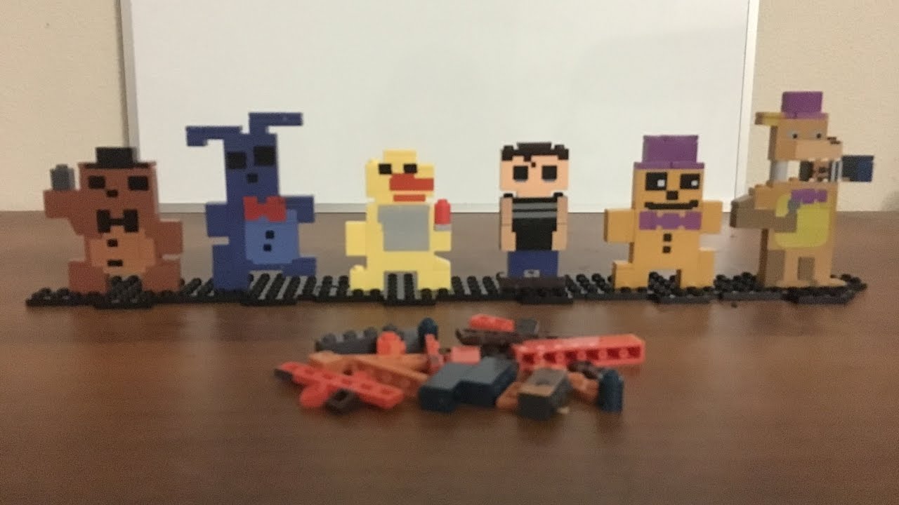 FNAF 8-Bit Series 2 Construction Full Sets (McFarlane) - YouTube