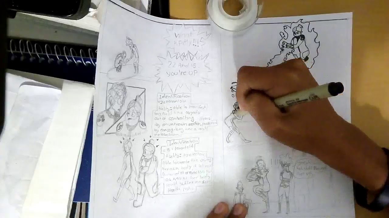 INKING COMIC PAGE !!??! - YouTube