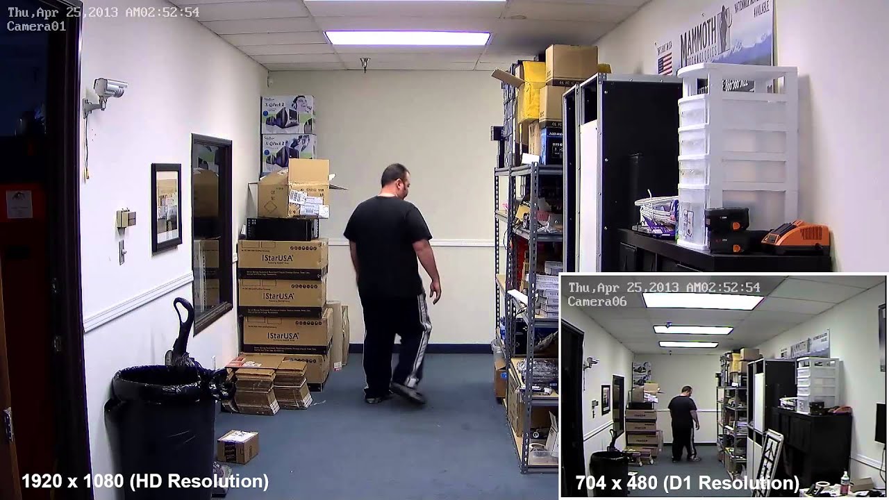 1080P (1920 x 1080P) HD-SDI Surveillance Video VS D1 (704 x 480 ...