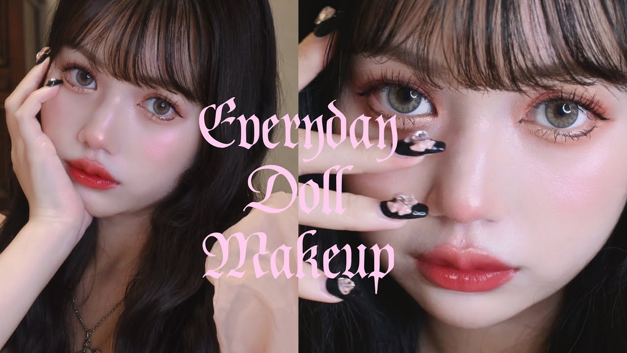 ︎ Everyday Doll Makeup! | 毎日メイク #10 - YouTube