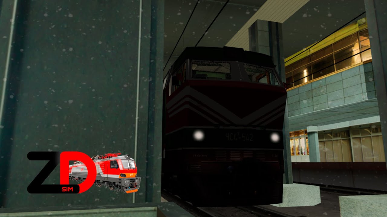 Простираемся сквозь зимние ночи на фирменном поезде "Беларусь" // ZDSimulator - YouTube