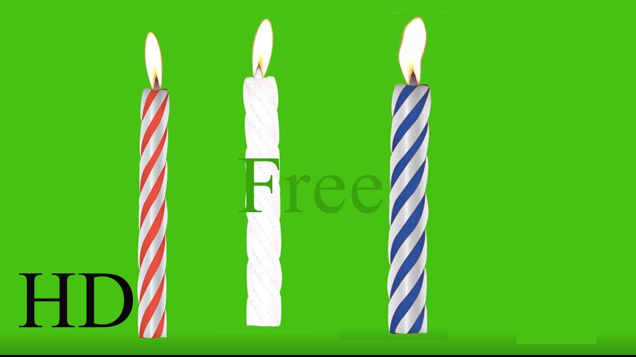 candles green screen video effects no copyright - red blue white ...