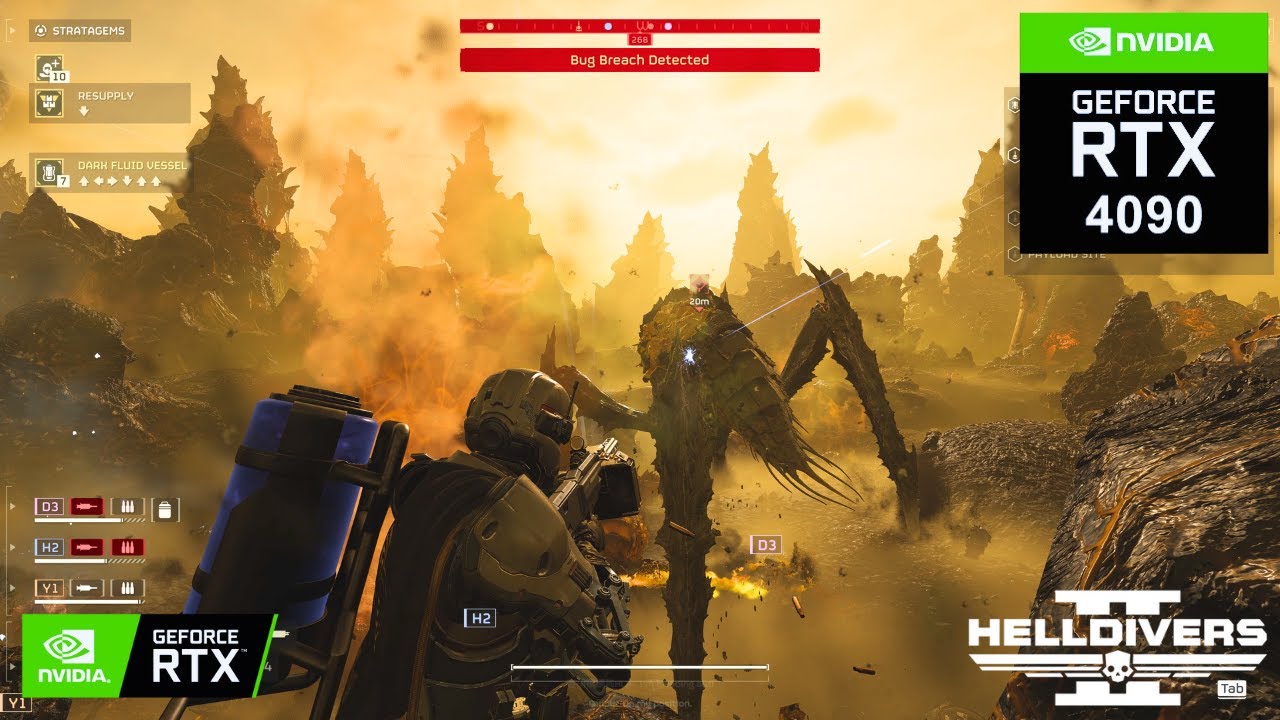 HELLDIVERS 2: DESTROY MERIDIA on RTX 4090 24GB (4K Maximum Graphics ...
