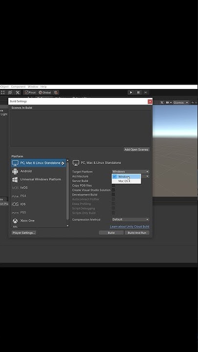 HOW TO BUILD YOUR GAME IN UNITY! #Shorts - YouTube