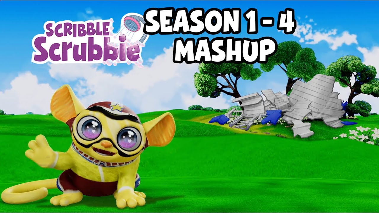Season 1 - 4 Mashup | Crayola Scribble Scrubbies | Cartoons for Kids - YouTube