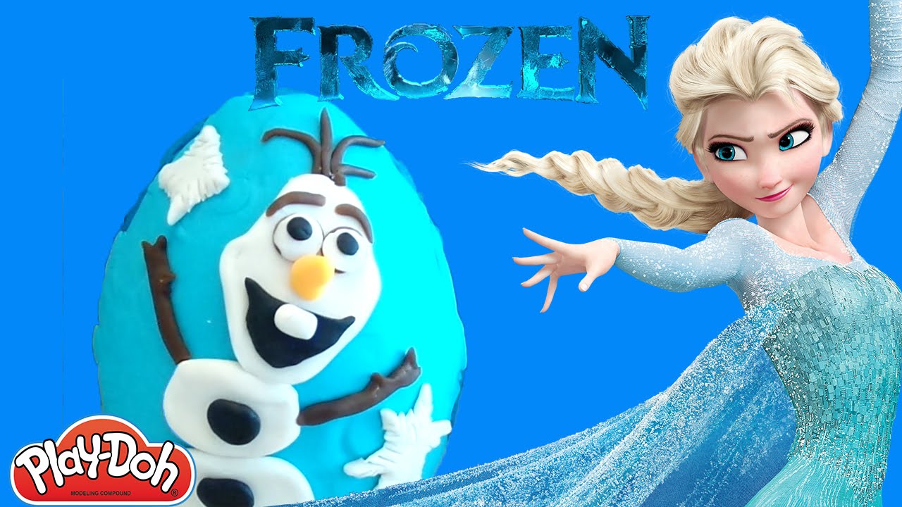 OLAF BIG PLAYDOH EGG!!! Disney frozen surprises!! Amazing toy!! Fun for ...