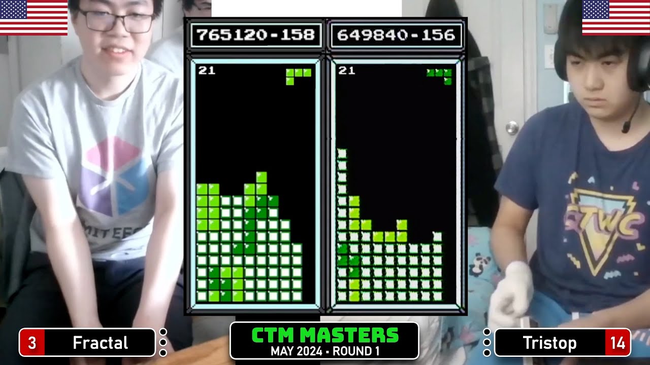 GAME CRASHERS IN ROUND 1!! Fractal, Tristop | May '24 Rd 1 | Classic Tetris Monthly Masters ...