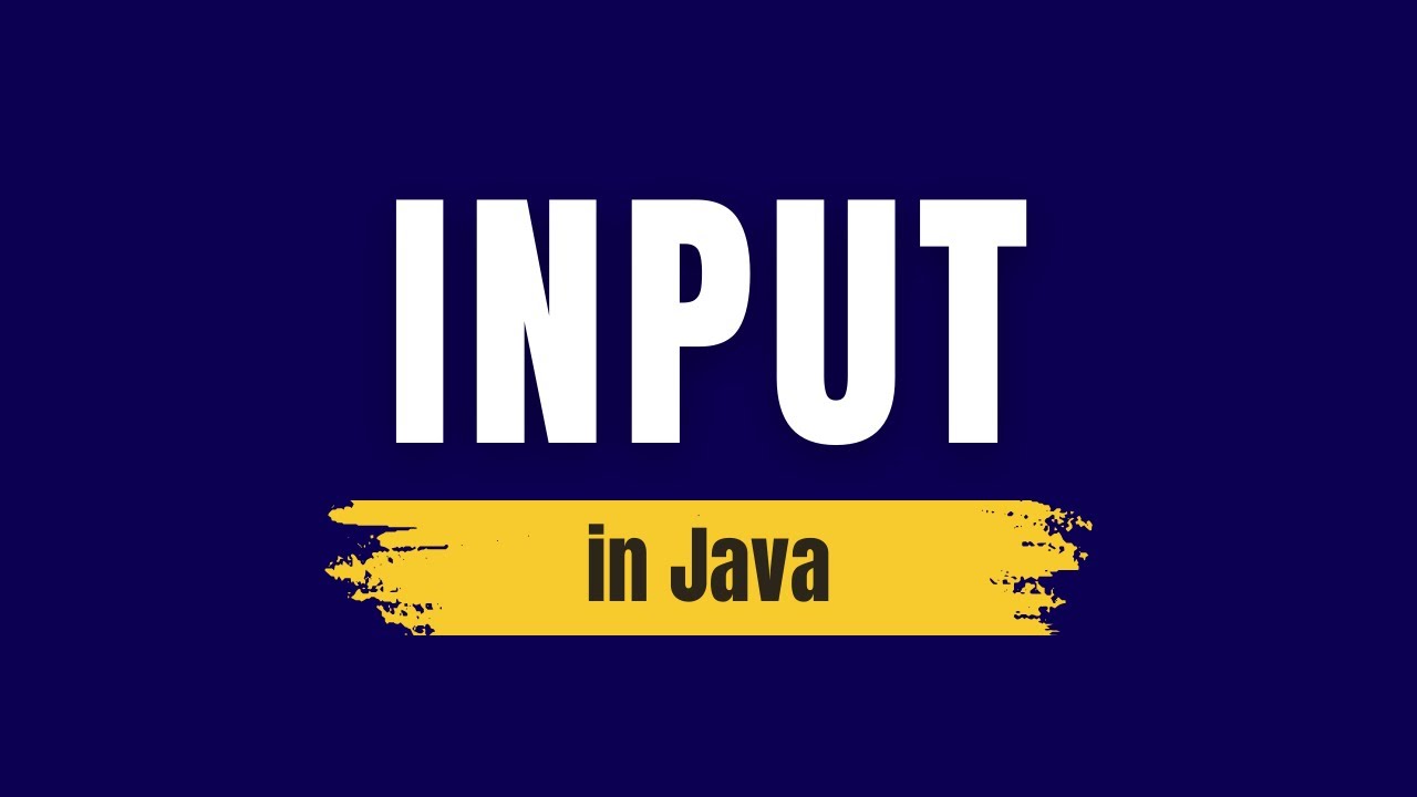 6. How to Take User Input in Java | Scanner Class Explained | Java ...