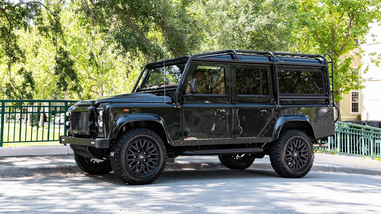 Fully RESTORED Land Rover DEFENDER 110 with GM 6.2L V8 (50 State ...