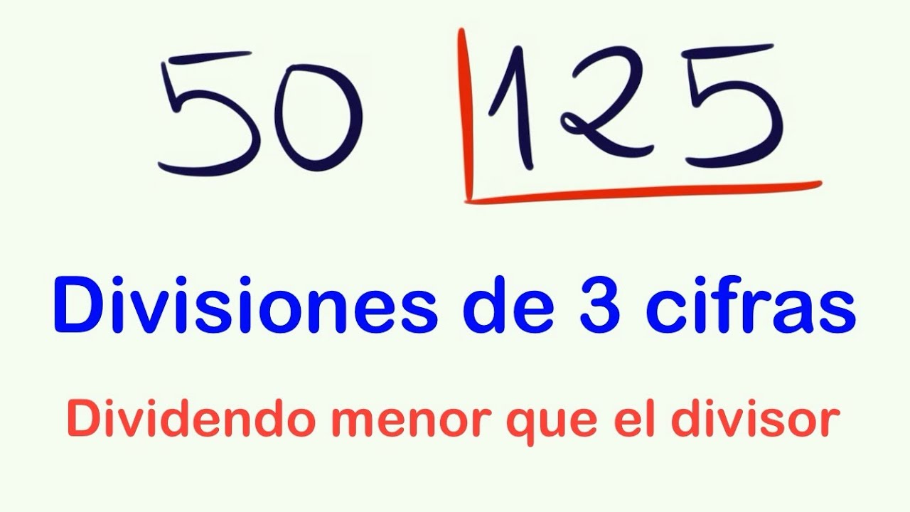 Divisiones De 3 CIFRAS Resueltas Dividendo Menor Que El Divisor 50 divisiones-de-3-cifras-resueltas-dividendo-menor-que-el-divisor-50