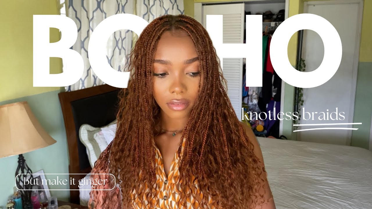 BOHO BRAIDS TUTORIAL | HOW TO DO BOHO GODDESS KNOTLESS BRAIDS | STEP BY ...