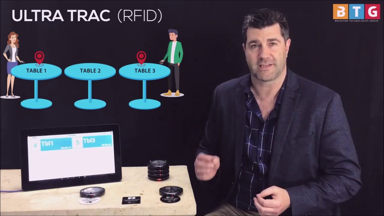Ultra Trac RFID Restaurant Table Tracking System - YouTube