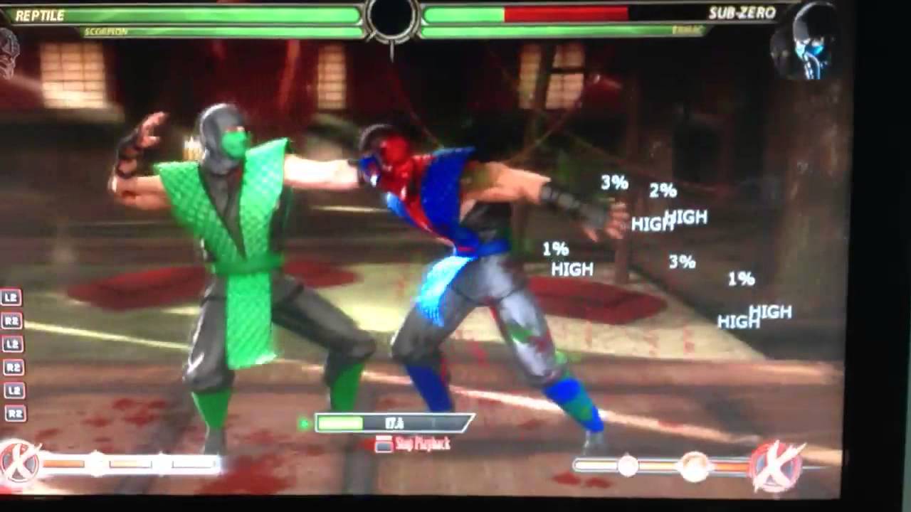 MK9 Reptile 14hits 43% damage plus X-ray - YouTube