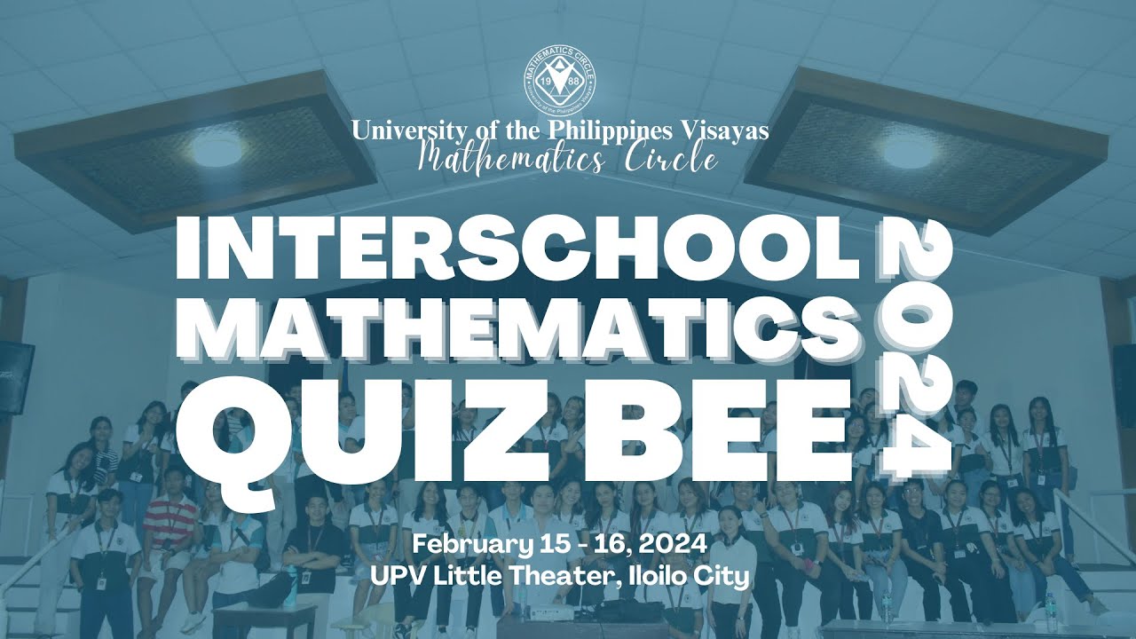 Eyes on the Prize! | Interschool Mathematics Quiz Bee 2024 - YouTube