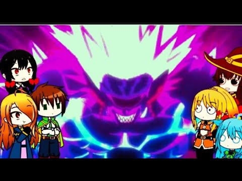 Konosuba React to One punch Man Boros vs Saitama (Read description)