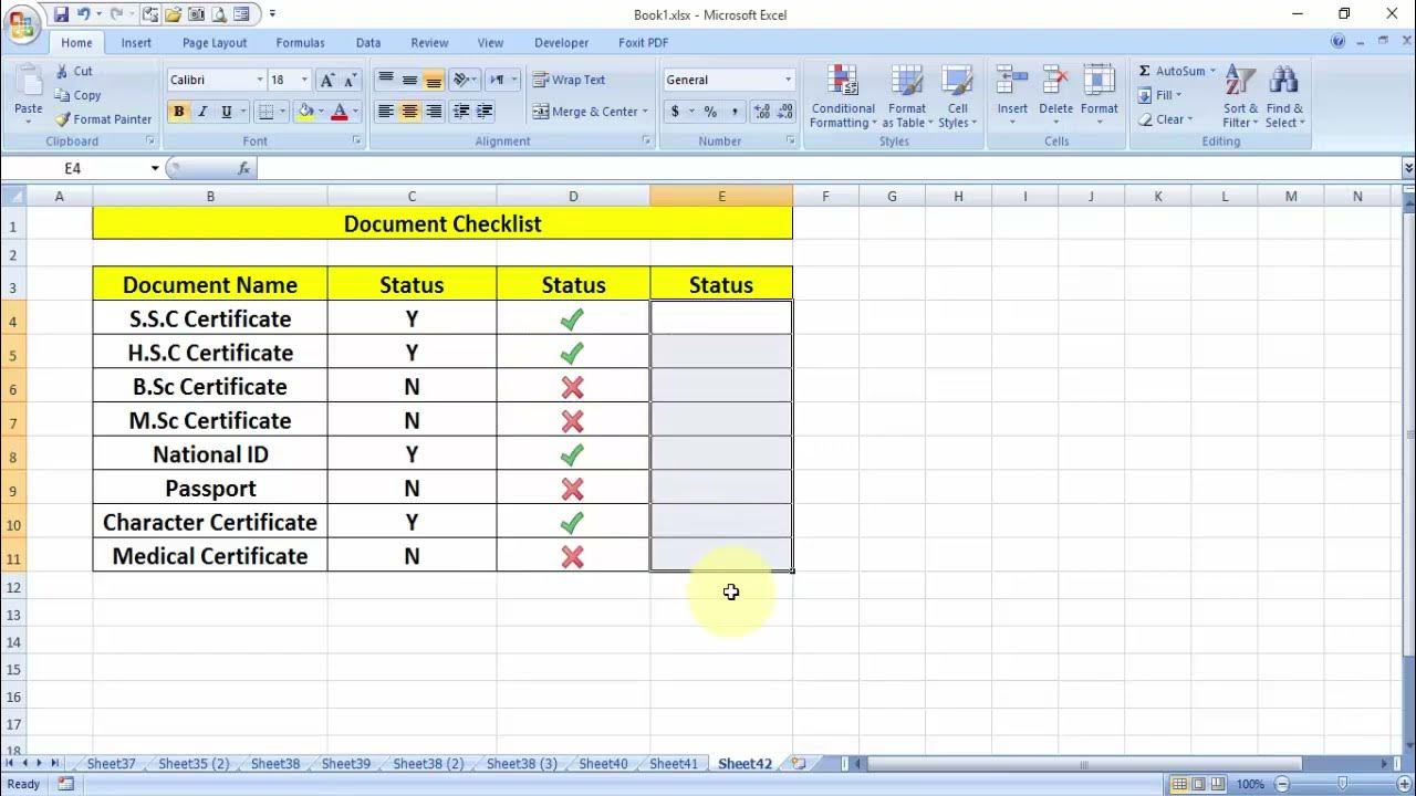How to Insert Tick Mark or Cross Mark in Excel | #exceltips #exceltricks - YouTube