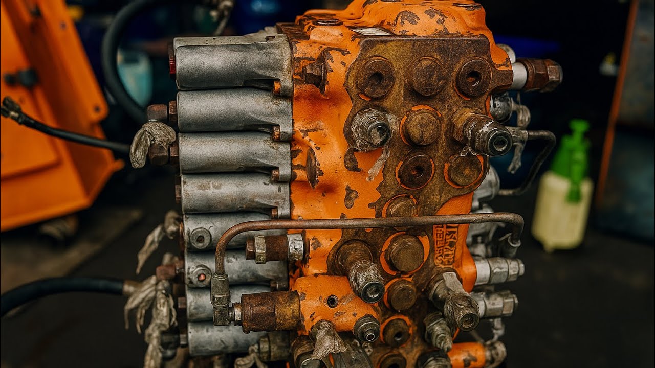 Hitachi Zaxis 70 | Control Valve Maintenance & Hydraulic Service - YouTube