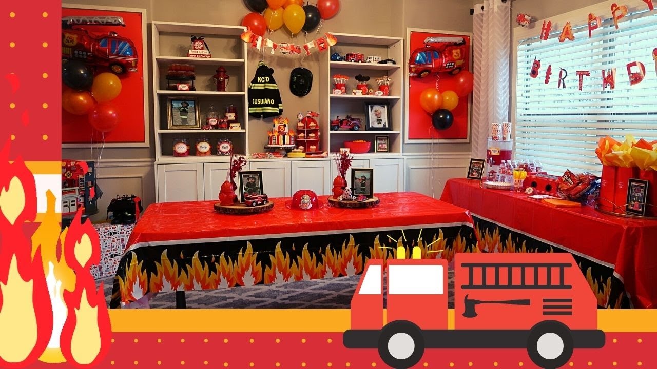Firefighter Birthday Party Ideas 🚒🧑‍🚒🔥 - YouTube