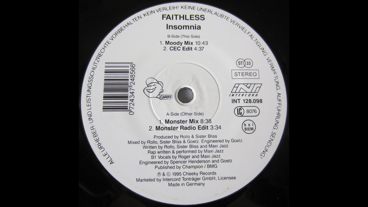 Faithless - Insomnia (Monster Mix)1995 - YouTube