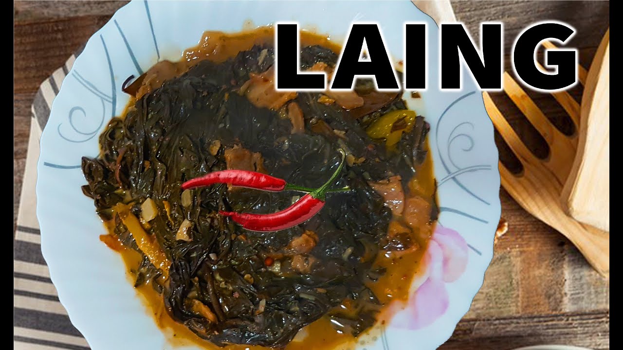 LAING (DRIED TARO LEAVES ) - Filipino Dish by Cheryl - YouTube