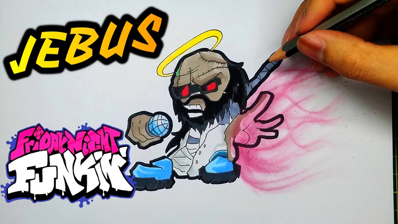 como DIBUJAR a JEBUS de FRIDAY NIGHT FUNKIN |facil PASO a PASO | HOW to ...