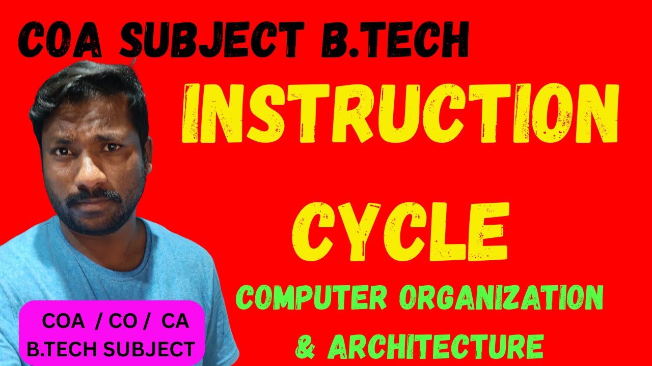 Instruction Cycle In Computer Organization || Architecture ||Flowchart ...