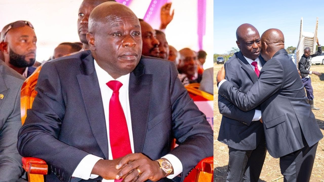 RUTO PANICS RIGATHI GACHAGUA EMOTIONAL SPEECH AT THE BURIAL OF Laikipia ...