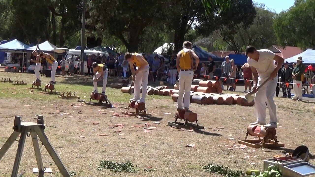 Dwellingup Wood Chop 20 02 2016 - YouTube