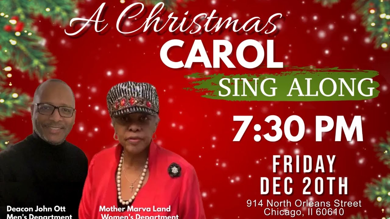 Men's and Women's Department Presents "Christmas Carol Sing Along ...