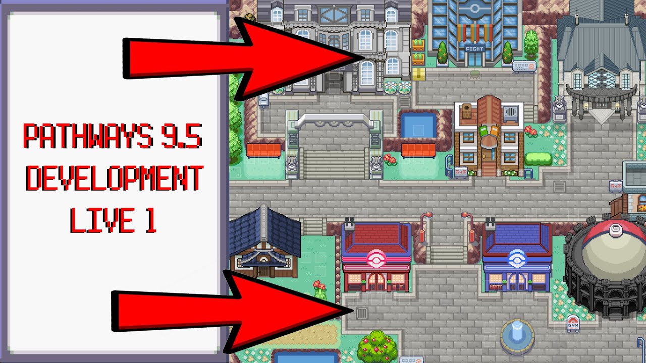 Pokemon Pathways 9.5 Development Live 1 - YouTube